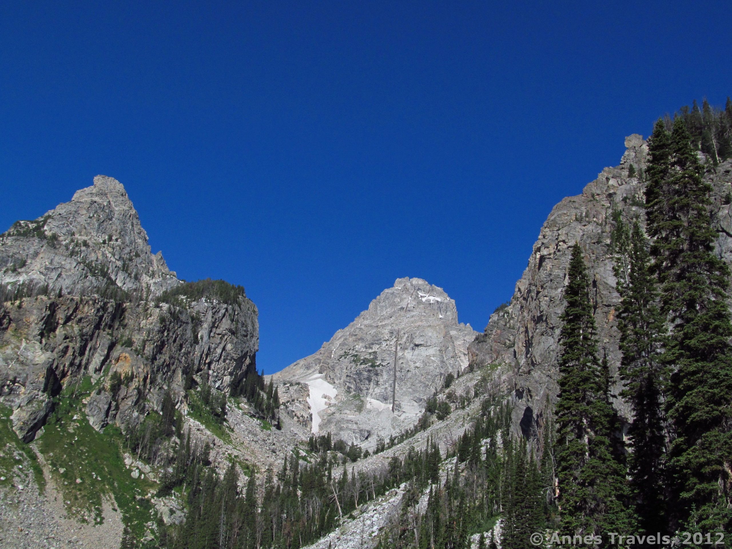 First view of Middle Teton in Garnet Canyon – Anne's Travels