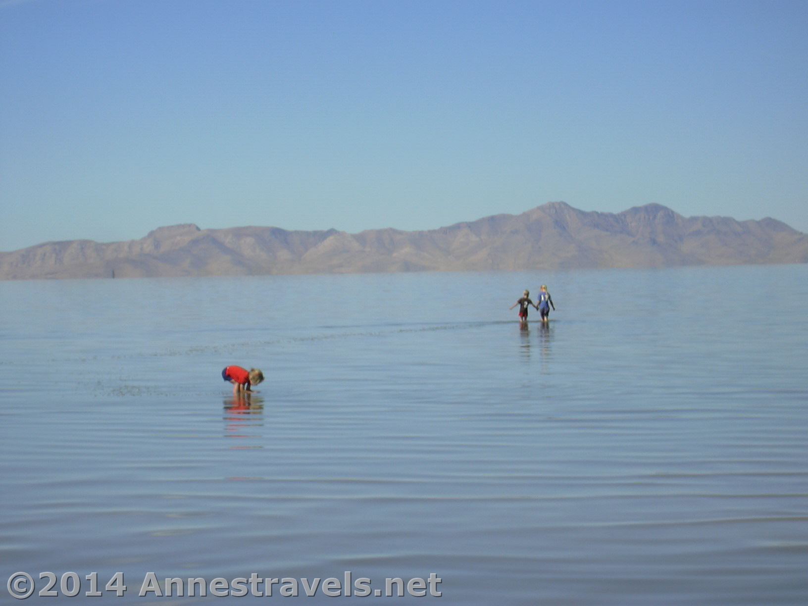 Wading in the Great Salt Lake – Anne's Travels