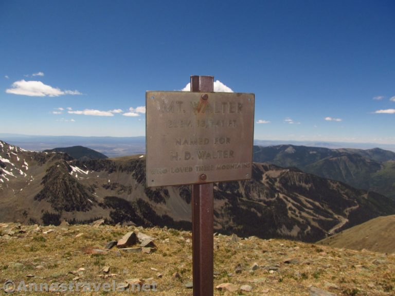Mt. Walter Sign – Anne's Travels